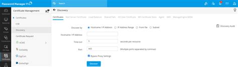 Manage SSL Certificates