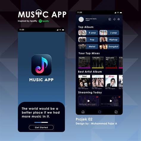 figma bareng music player app figma