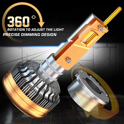 180W D2S D2R LED Headlight Bulbs Replace HID Xenon Super White
