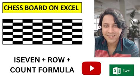 Chess Board In Excel Iseven Row Column Formula In Excel 🏍🌝 Vikas Educlass For Excel