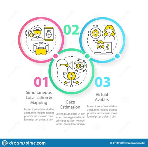 Metaverse Synthetic Data Solutions Circle Infographic Template Stock Vector Illustration Of