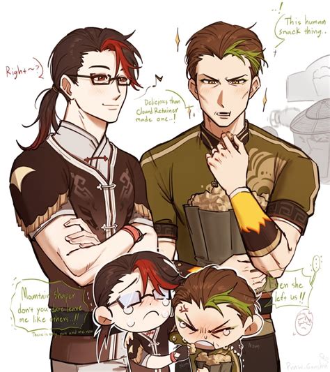 Moon Carver And Mountain Shaper Genshin Impact Drawn By Praw Xd