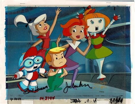 The Jetsons Production Animation Art Cel Setup From 1990 Jetsons The