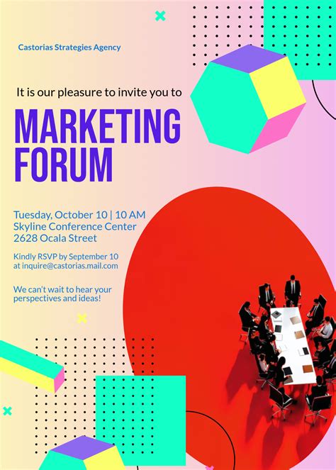 Free Forum Invitation Templates Editable And Printable