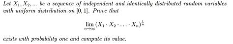 Solved Let X X Be A Sequence Of Independent And Chegg Com