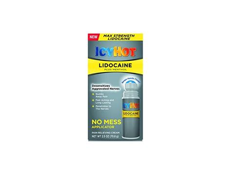 Icy Hot Lidocaine Plus Menthol Applicator 25 Oz Pack Of 3