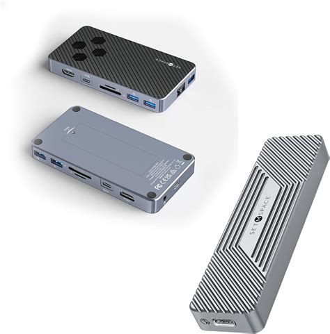 Amazon Com 11 In 1 USB C Hub Docking Station SETMSPACE M 2 Enclosure Electronics