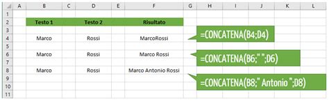 Concatena Excel Funzione Per Unire Testo Excel Per Tutti