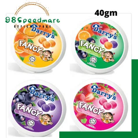 98 Darrys Fancy Fruit Drop Candy 40g 4 Flavors Lazada