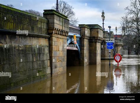 River Ouse Burst Its Banks After Heavy Rain Riverside Route Under High