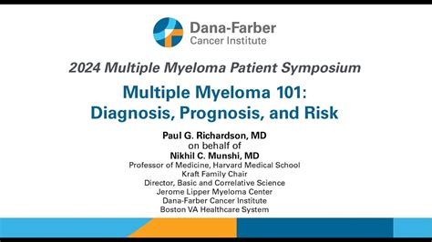 Multiple Myeloma 101 Diagnosis Prognosis And Risk Youtube