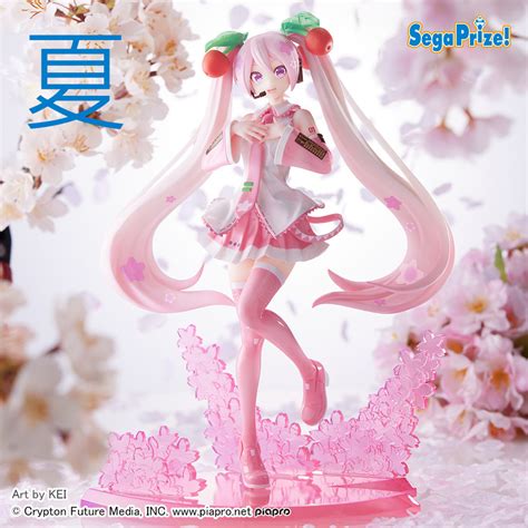 《夏本舖》日版 Sega Luminasta 初音未來 櫻初音 2023 櫻花 美少女 偶像 耳麥 櫻桃 Miku 景品 蝦皮購物
