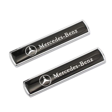 2pcs Metal Car Side Wing Fender Rear Logo Badge Emblem Sticker For