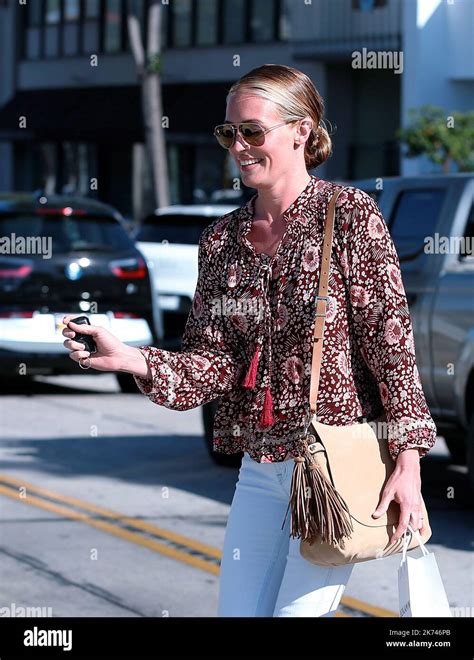 Cat Deeley Gets Pampered At Benjamin Salon In West Hollywood Stock