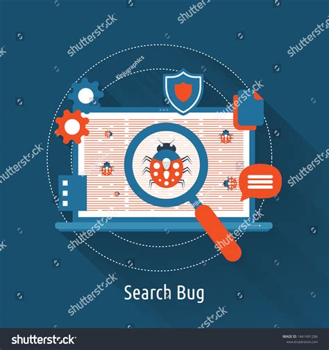System Bug Concept Code Bug Concept Stock Vector Royalty Free