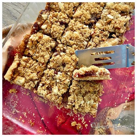 Raspberry Nut Granola Bars Snapshotsincursive