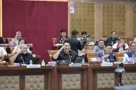 Raker Dengan Komisi X Dpr Ri Menpora Dito Paparkan Rkak L Kemenpora
