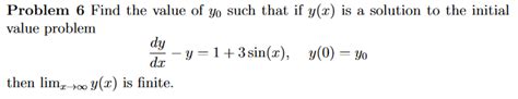 Solved Problem Find The Value Of Y Such That If Y X Is A Chegg Com