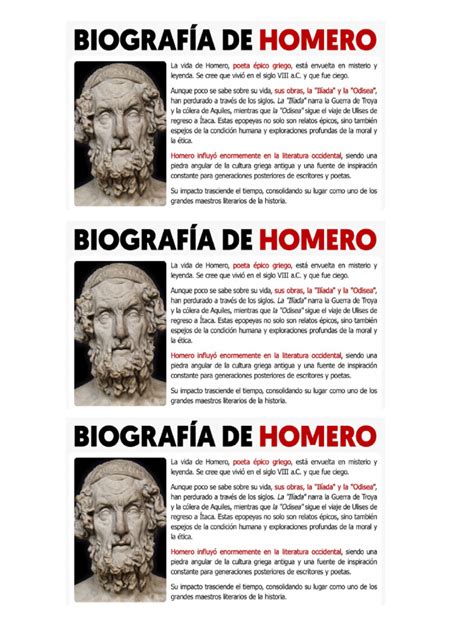 Biografia Homero Pdf