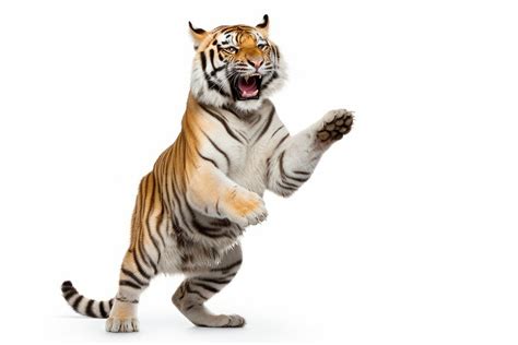 Happy Smiling Dancing Tiger Wildlife Premium Photo Rawpixel