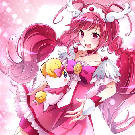 Hoshizora Miyuki Cure Happy And Candy Precure And 1 More Drawn By