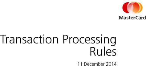 Mastercard Transaction Processing Rules Nedir Nasıl Ulaşabilirim