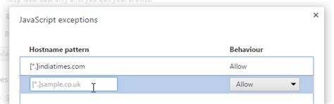 website blocking javascript in chrome is not working super user