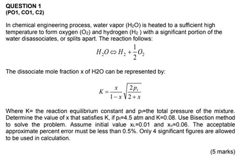 Solved COURSE NUMERICAL METHODS AND OPTIMIZATION Chegg