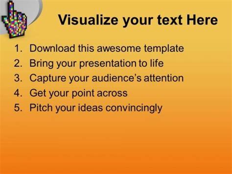 Computer Cursor Technology PowerPoint Templates Ppt Backgrounds For Slides