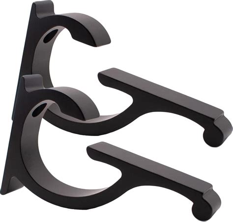 Designer Shelf Brackets Pair For Glasswood Black For 3