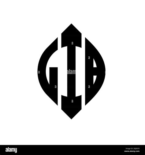 Lib Circle Letter Logo Design With Circle And Ellipse Shape Lib