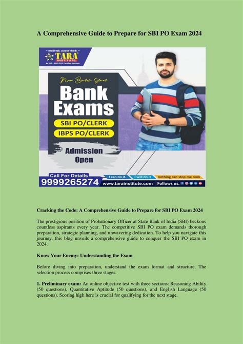 Ppt A Comprehensive Guide To Prepare For Sbi Po Exam 2024 Powerpoint
