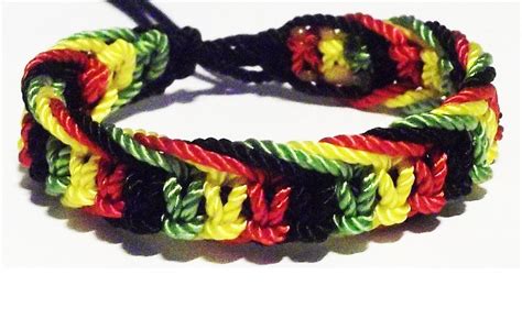 TUTORIAL DIY COMO REALIZAR UNA PULSERA DE NUDOS RASTA CON HILO NYLON DE