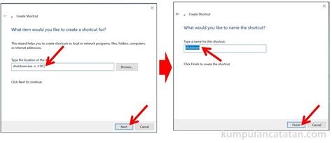 Cara Membuat Shortcut Shutdown Dan Restart Windows 10 Kumpulan Catatan