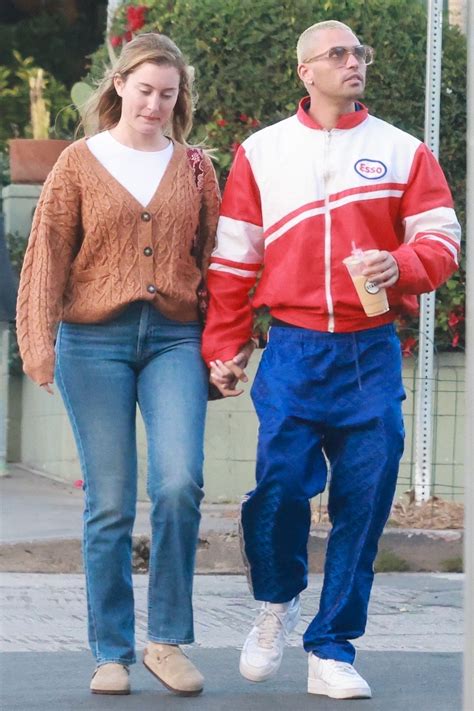 Olivia Macklin And Benjamin Levy Aguilar Out For Lunch In Los Feliz 12