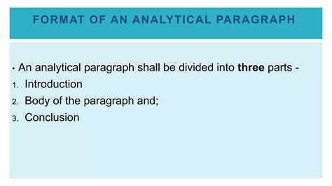 Analytical Paragraph 1 Pptx