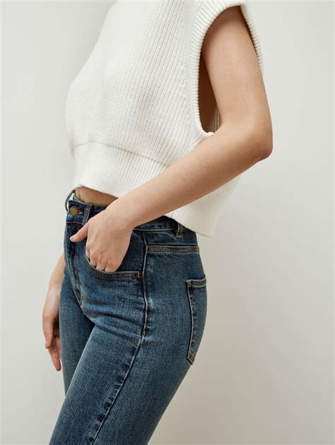 Bianca Mid Rise Bootcut Jeans Apricot Clothing