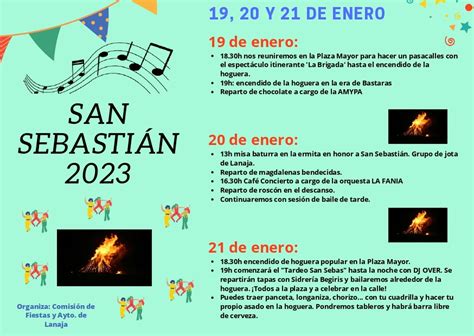 LANAJA Fiestas de San Sebastián Gente con ganas de vivir