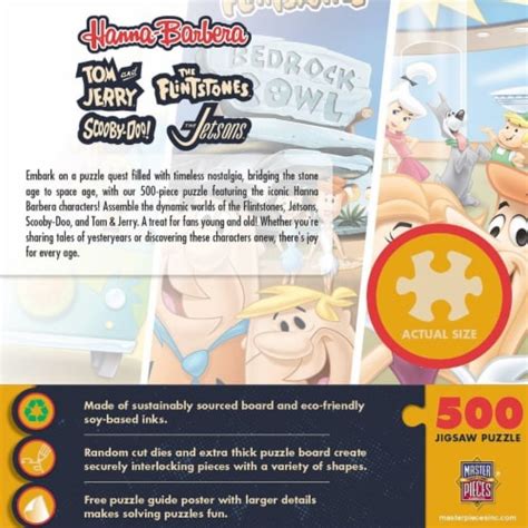 Masterpieces Cartoons Hanna Barbera Classics 500 Piece Puzzle 500pcs