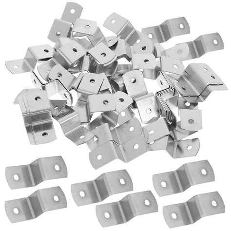 Hemobllo 100pcs Z Type Hook Photo Frame Clips Canvas Clips Metal