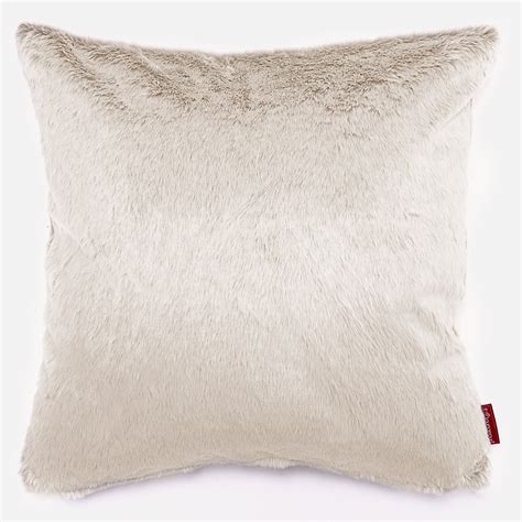 Lounge Pug Extra Große Kissen 70 X 70cm Kaninchen Kunstfell Weiß