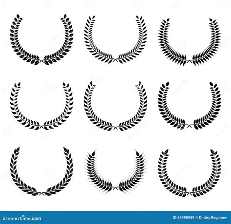 A Laurel Wreath Symbol Of Victory And Achievement Stock Vector