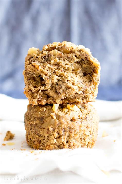 One Bowl Gluten Free Vegan Banana Nut Muffins V Gf Dairy Free