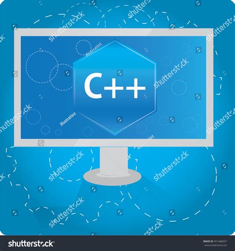 c graphic design programming language vector stock vector royalty free