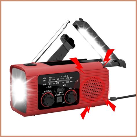 Solar Power Radio Battery Powered Am Fm Noaa Radio 3 Way Charging