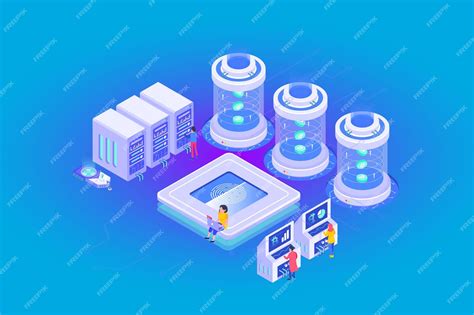 Premium Vector Isometric Digital Transformation For Your Business Development