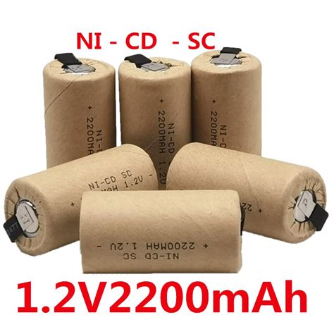 Sc12v 2200mah Nicd Batteries Sub C Ni Cd Recharge Grandado