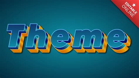 Theme | Text Effect Generator