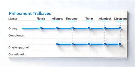 Flat Glossy Timeline Interface Showcasing Project Milestones Concept For Effective Project