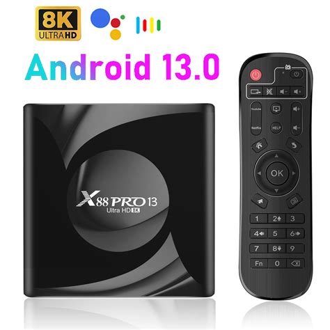 Smart Tv Box X88 Pro 13a Android 13 8k Filme Push Tv Box 4g 64g Rk3528